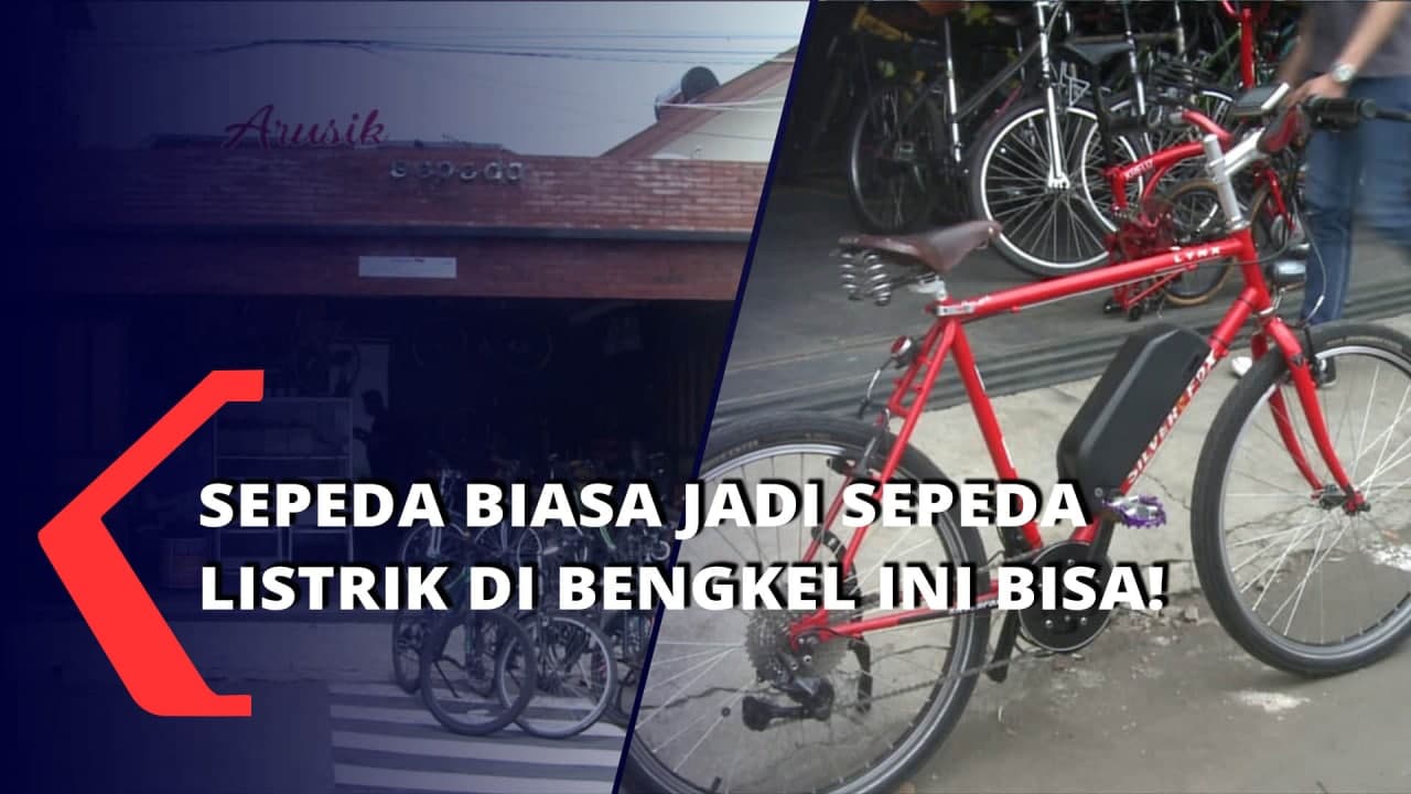 Sepeda biasa jadi sepeda listrik? Di bengkel ini bisa!