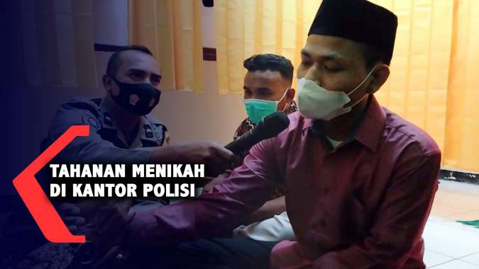 Tahanan menikah di kantor polisi