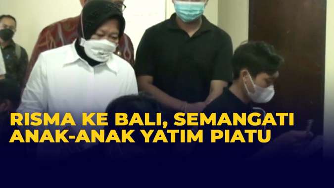 Risma ke Bali, Semangati Anak-anak Yatim Piatu