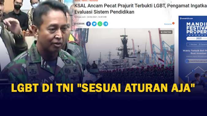 Begini Sikap Andika Perkasa Soal LGBT di TNI