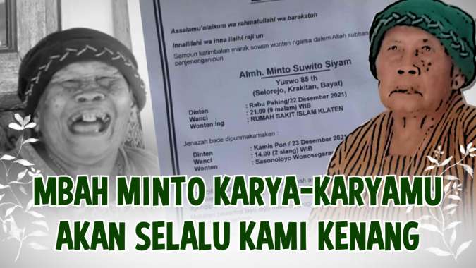 Mengenang Sosok Mbah Minto lansia Youtuber dan Semangatnya dalam Berkarya