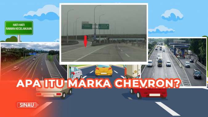 Mengenal Marka Chevron yang Bisa Memberikan Ilusi Visual Pengguna Jalan