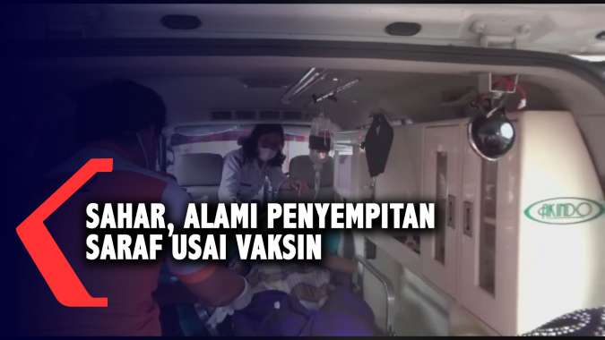 Sahar, Alami Penyempitan Saraf Usai Vaksin
