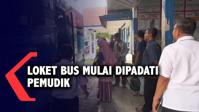 Loket Bus Mulai Dipadati Pemudik