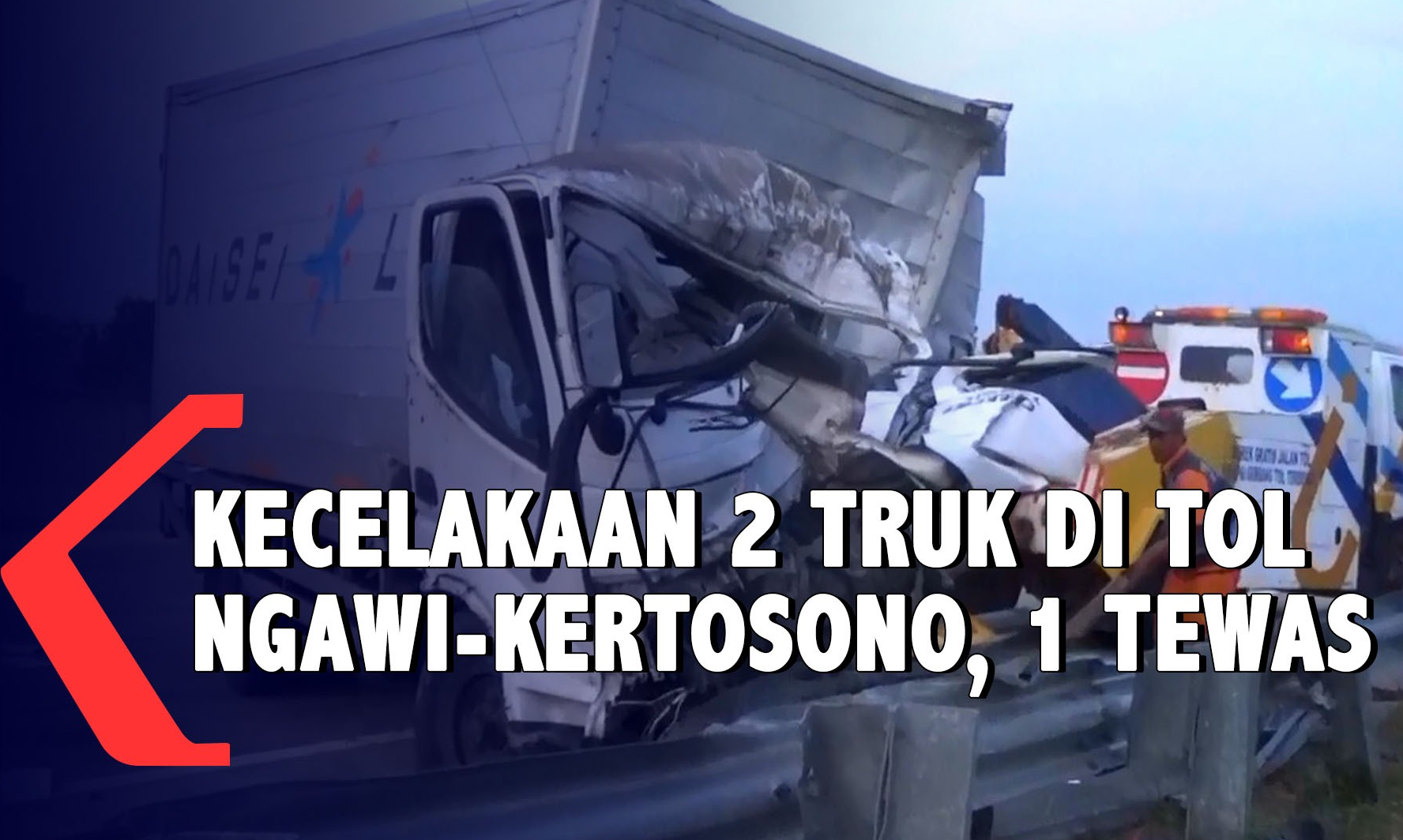 Kecelakaan Tol Ngawi Kertosono Libatkan 2 Truk, Satu Meninggal Dunia