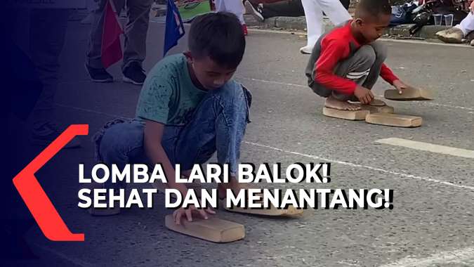 Serunya Lomba Lari Balok, Permainan Tradisional yang Menyehatkan