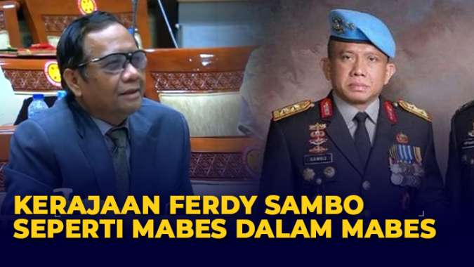 Mahfud MD Ungkap Kerajaan Ferdy Sambo Seperti Mabes Dalam Mabes
