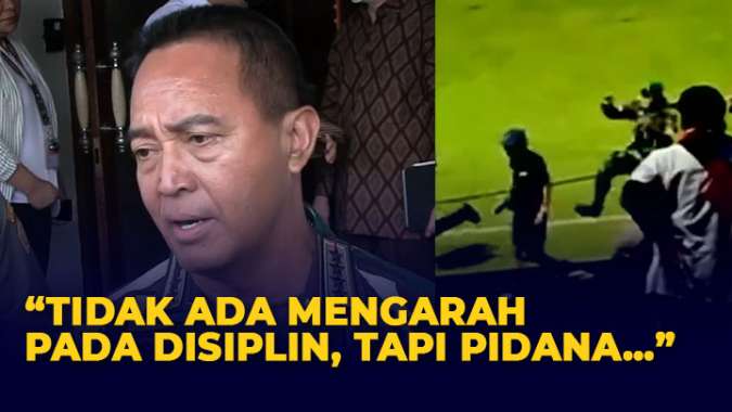 Viral Prajurit Tendang Suporter, Panglima TNI: Tidak Ada Mengarah Pada Disiplin, Tapi Pidana