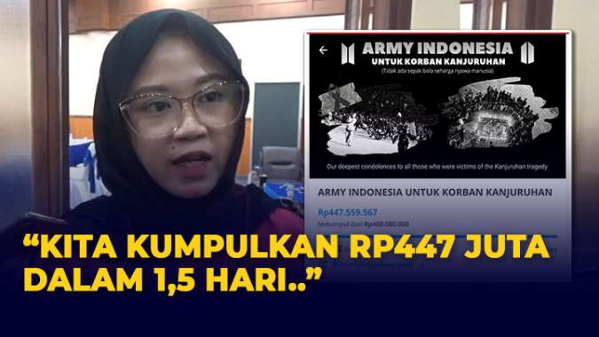 ARMY BTS Peduli Tragedi Kanjuruhan, Himpun Rp447 Juta dalam 1,5 Hari