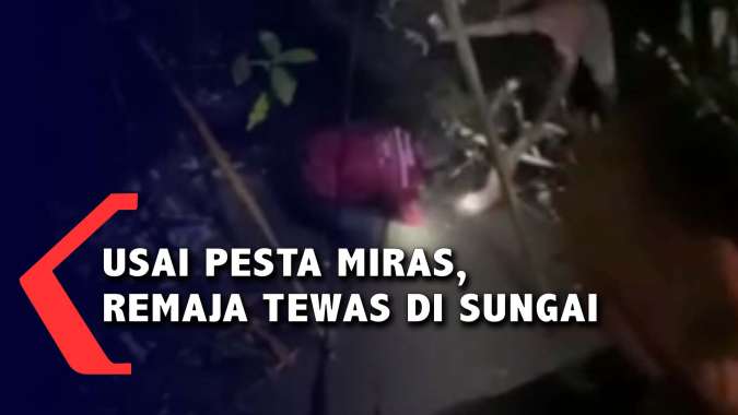 Usai Pesta Miras, Remaja Tewas Di Sungai