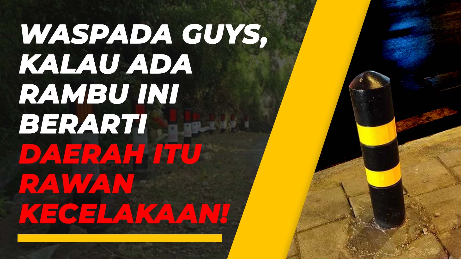 Mengenal Delineator, Deretan Rambu Keselamatan yang Ada di Pinggir Jalan