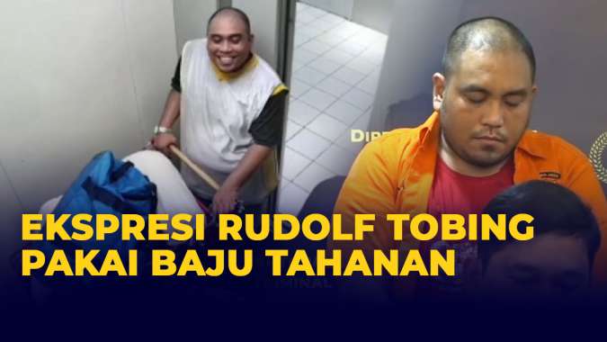 Tanpa Senyum, Rudolf Tobing Terdiam dan Menunduk saat Ditampilkan ke ...