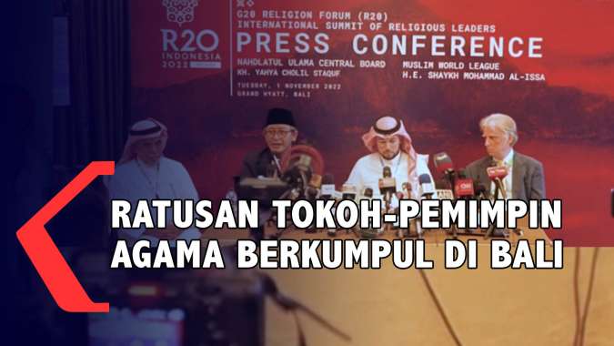 R20, Ratusan Tokoh-Pemimpin Agama Berkumpul Di Bali