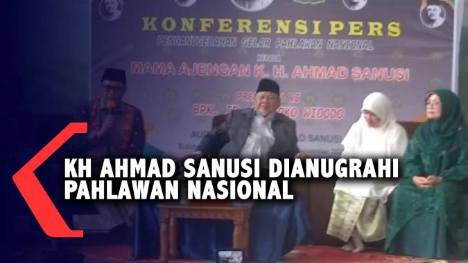 KH Ahmad Sanusi Dianugrahi Pahlawan Nasional
