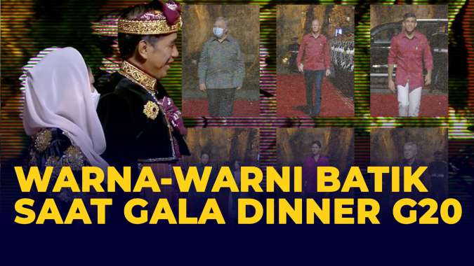 Warna-warni Para Kepala Negara Kenakan Batik Hiasi Gala Dinner G20
