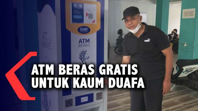 Mesin ATM Beras Gratis Untuk Bantu Kebutuhan Pangan Warga Kurang Mampu