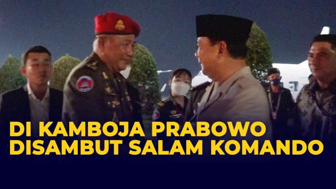 Prabowo Disambut Salam Komando oleh Kopassus Kamboja