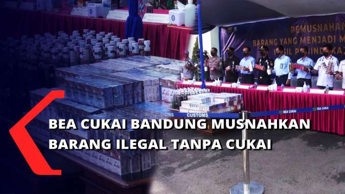 Nilai Barang yang Dimusnahkan Bea Cukai Bandung Senilai Rp4,1 Miliar