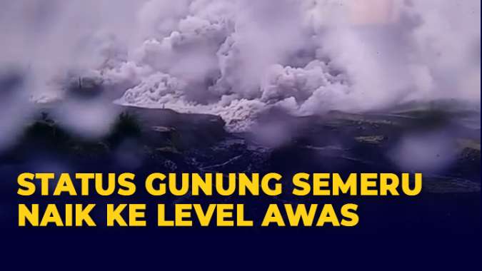 Waspada! Status Gunung Semeru Naik ke Level Awas, Muntahkan Awan Panas Guguran Sejauh 13 KM