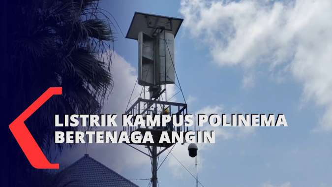 Kampus Polinema Malang Gunakan Listrik Tenaga Angin