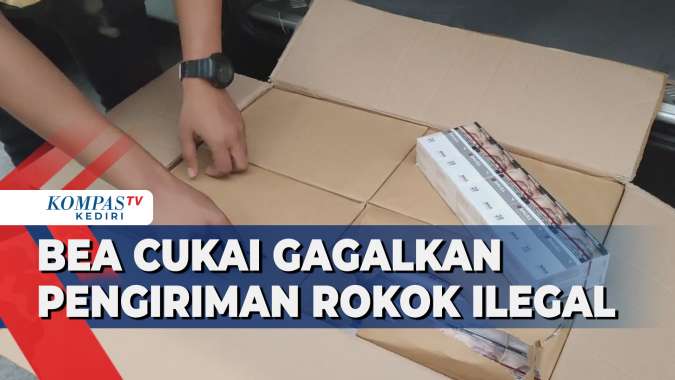 Bea Cukai Kediri Gagalkan Pengiriman Ratusan Ribu Rokok Ilegal