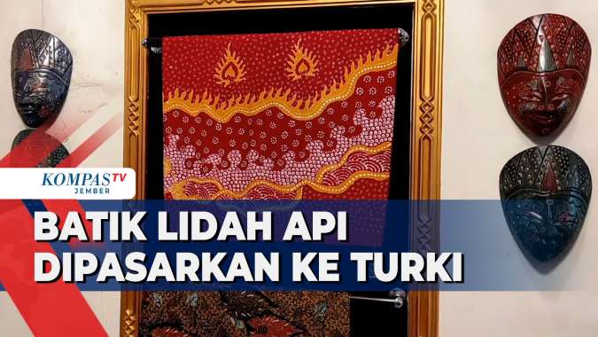 Batik Lidah Api Khas Kediri Dipasarkan Hingga ke Turki