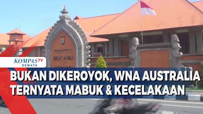 Bukan Dikeroyok, WNA Australia Ternyata Mabuk & Kecelakaan