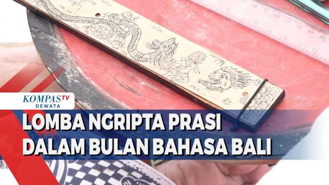 Lomba Ngripta Prasi Serangkaian Bulan Bahasa Bali