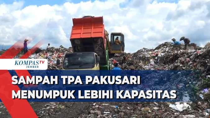 Sampah di TPA Pakusari Menggunung Melebihi Kapasitas, Rawan Longsor