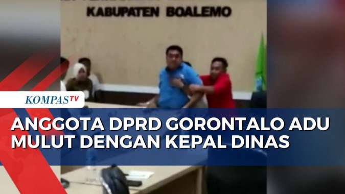 Banting Meja! Anggota DPRD di Gorontalo Ngamuk Berusaha Kejar Kepala ...