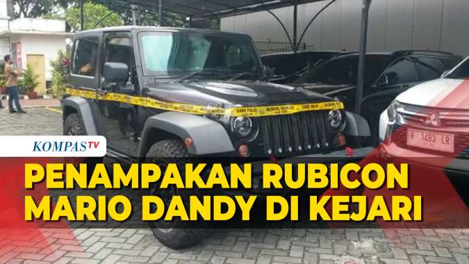 Inilah Penampakan Rubicon Mario Dandy di Kejari Sebagai Barang Sitaan