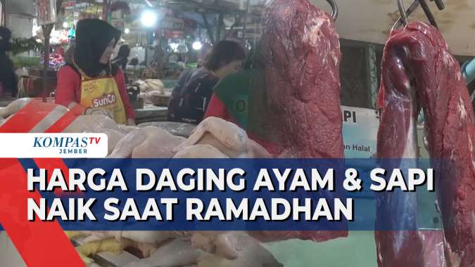 Harga Daging Ayam dan Sapi di Jember Naik Saat Ramadhan