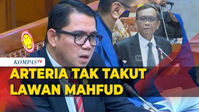 Arteria Dahlan Emosi Tegaskan Tak Takut Lawan Mahfud