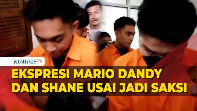 Ekspresi Bungkam Mario Dandy dan Shane Usai Jadi Saksi AG di PN Jakarta Selatan