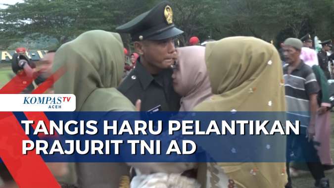 Tangis Haru Warnai Pelantikan Prajurit Tamtama TNI AD