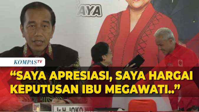 Sambutan Jokowi Usai PDIP Resmi Tunjuk Ganjar Pranowo Capres PDIP 2024 [FULL]