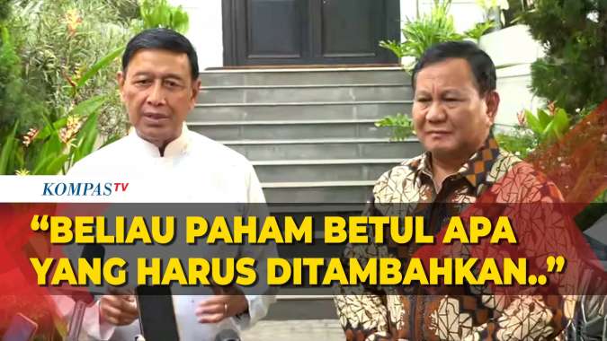 Wiranto Puji Prabowo Terkait Keputusan Nyapres: Beliau Paham Betul Pembangunan