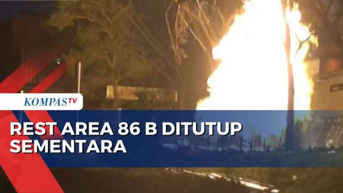 Semburan Api di Rest Area 86 B Tol Cipali Diduga Akibat Gas Keluar dari ...