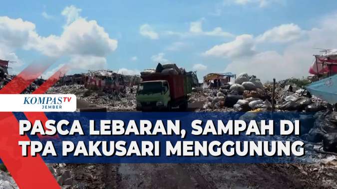 Pasca Lebaran Idul Fitri, Pengiriman Sampah ke TPA Pakusari Meningkat