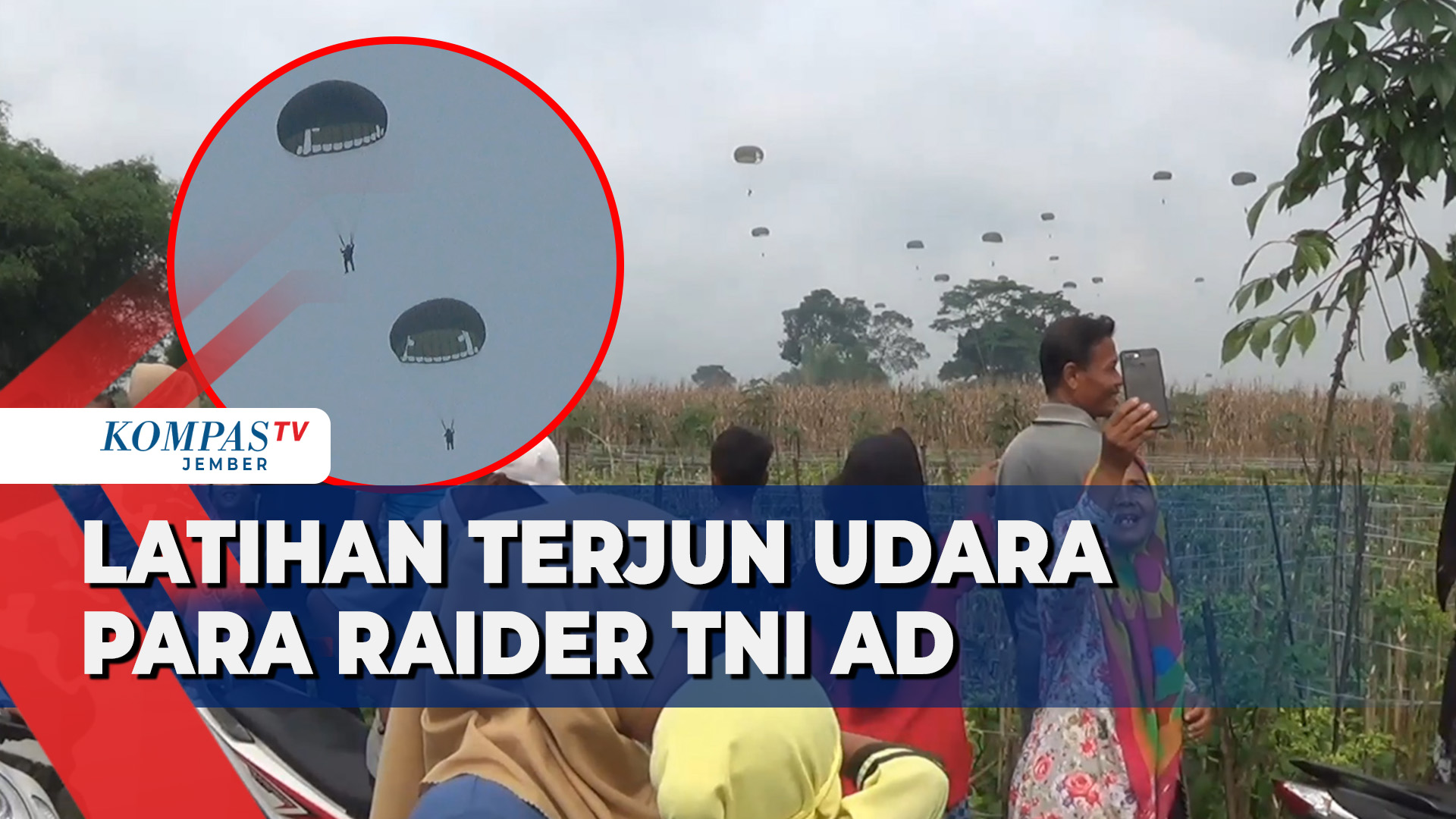 Tingkatkan Kesiapan Perang, Para Raider TNI AD Latihan Terjun Udara