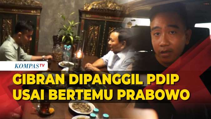 Gibran Soal Dipanggil PDIP Usai Bertemu Prabowo