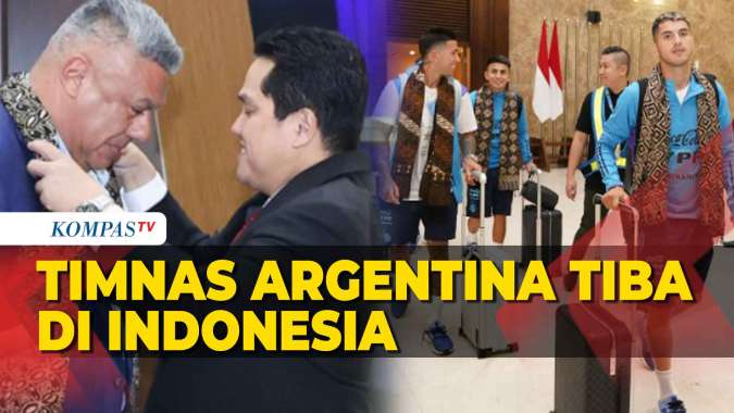 Potret Timnas Argentina Tiba di Indonesia Tanpa Lionel Messi hingga ...