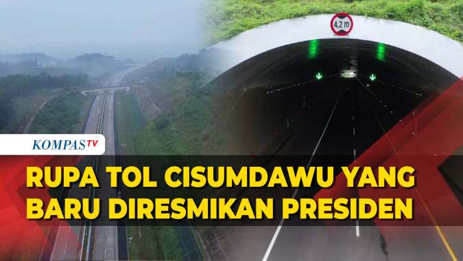 Dihiasi Twin Tunnel, Ini Rupa Jalan Tol Cisumdawu yang Baru Diresmikan Jokowi