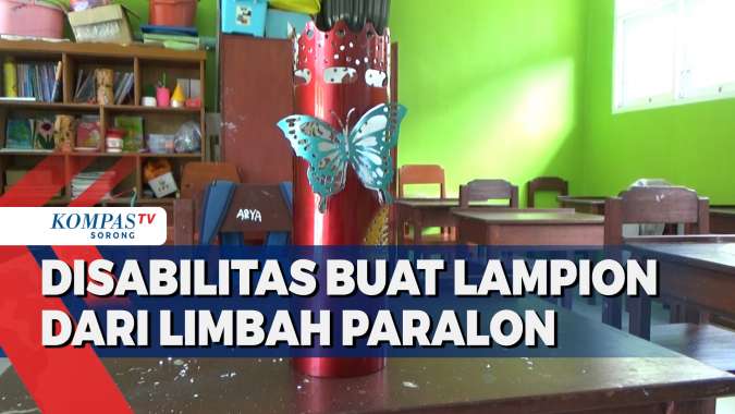 Siswa SMA Disabilitas Buat Kreativitas Dari Limbah Paralon
