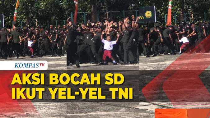 Viral Momen Bocah SD Tiba-Tiba Lari Ikut Yel-Yel Bareng TNI, Lancar ... Viral Momen Bocah SD Tiba-Tiba Lari Ikut Yel-Yel Bareng TNI, Lancar ...