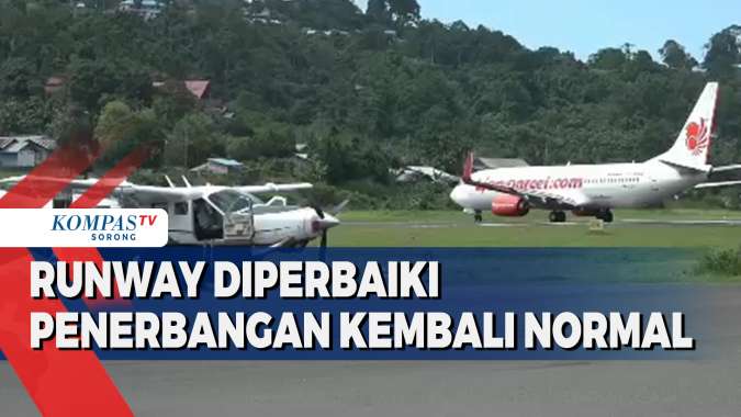 Penerbangan di Bandara Rendani Manokwari Kembali Normal Pasca Perbaikan ...