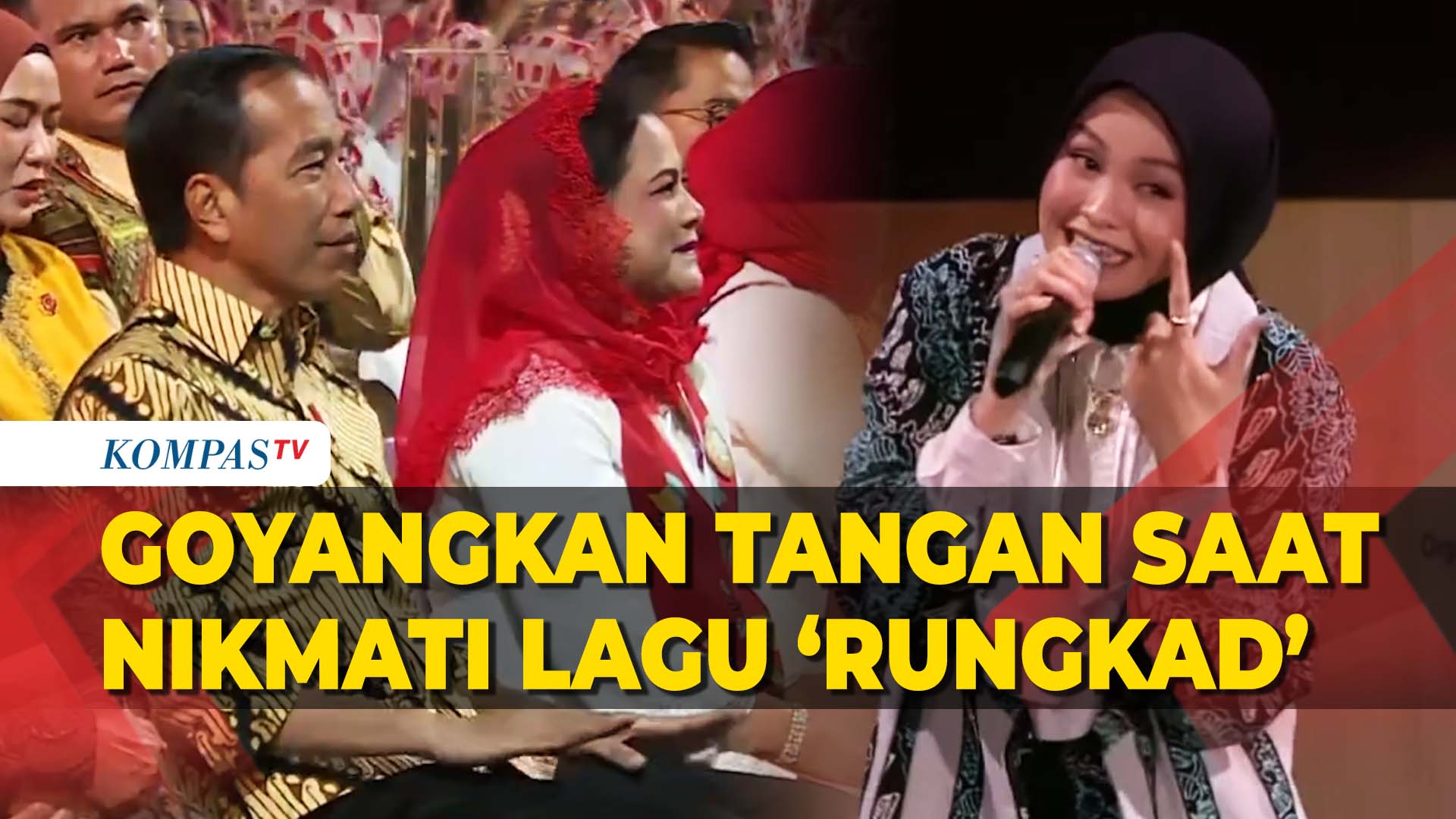 Video: Momen Jokowi Asyik Nikmati Lagu 'Rungkad' di GBK hingga Beri ...