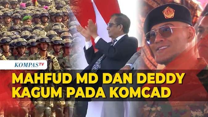 Mahfud MD dan Deddy Corbuzier Kagum Atas Penampilan Komcad
