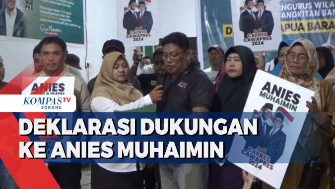 Relawan Anies Muhaimin di Sorong Serahkan Dukungan ke PKB Papua Barat Daya