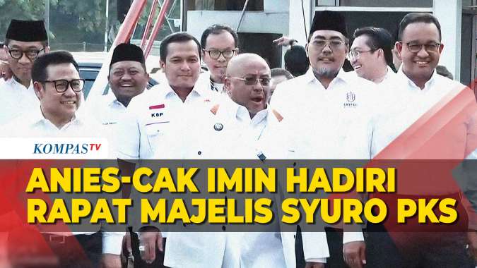Momen Anies-Cak Imin Tiba di DPP PKS, Hadiri Rapat Majelis Syuro